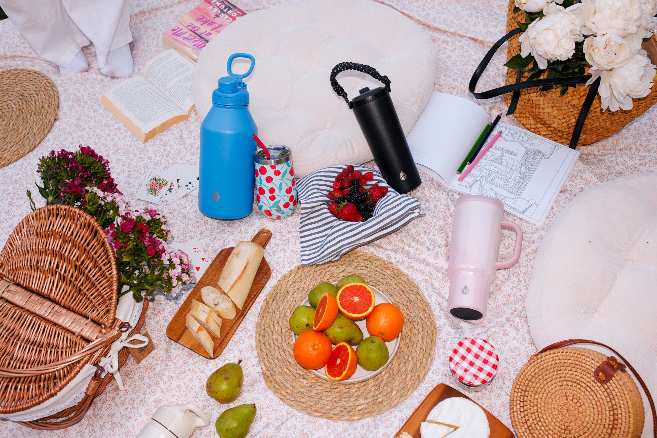 TAL 24oz 2-in-1 Straw and Chug with Push Lid - Mauve – TAL™ Hydration